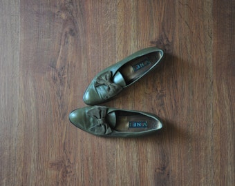 Olive green shoes | Etsy