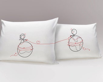 Couples pillowcases | Etsy