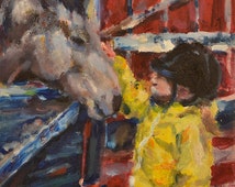 Unique barn oil painting related items | Etsy