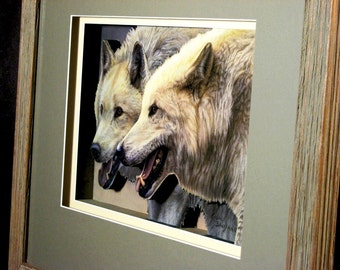 Wolf picture frame | Etsy