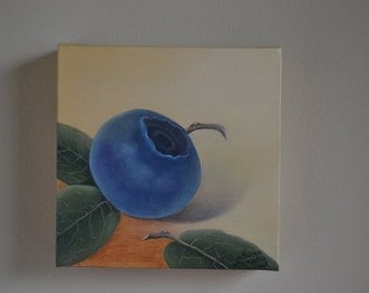 Unique blueberry painting related items | Etsy