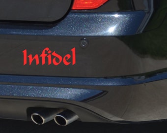 Infidel decal | Etsy