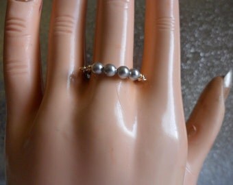 Pearl toe ring | Etsy