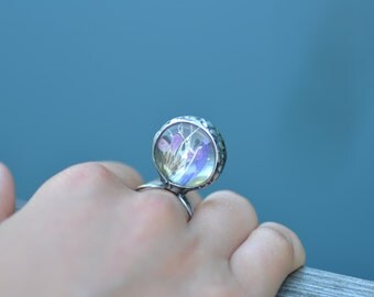 statement ring adjustable ceramic ring handmade ring by zolanna