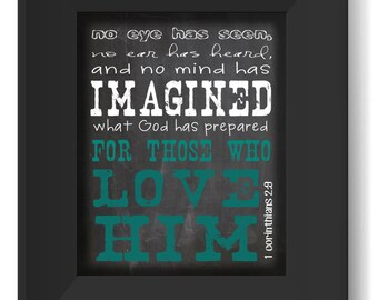 1 corinthians 2 9 | Etsy
