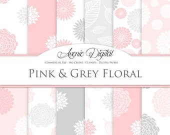 SALE Coral Navy Wedding Digital Paper. by AvenieDigital on Etsy