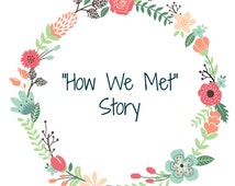 Popular items for we met on Etsy