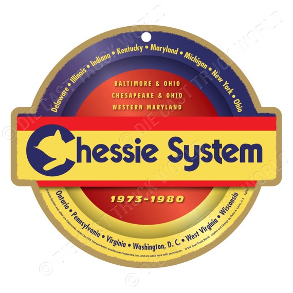 Chessie System Railroad Logo Wood Plaque / Sign