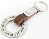 Popular items for leather key fob on Etsy