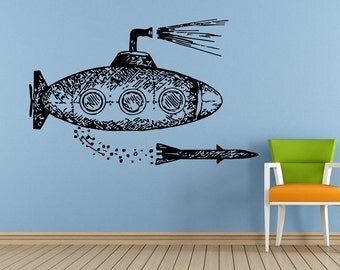 Submarine stencil | Etsy
