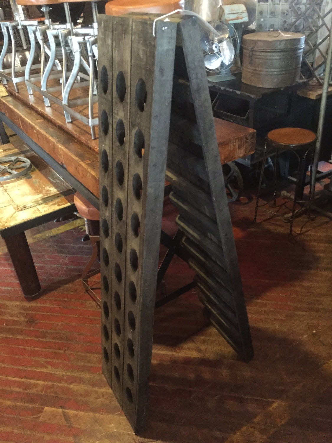 Original – Oak Vintage French Champagne Riddling Rack – 1920’s – Haute ...