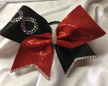 Unique infinity cheer bow related items | Etsy