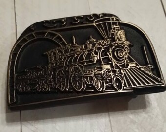 Train belt buckle | Etsy