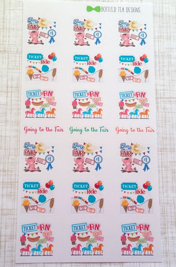 Fair // Fun At The Fair Stickers Set of 21 Item 288