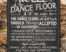 Unique dance floor sign related items | Etsy