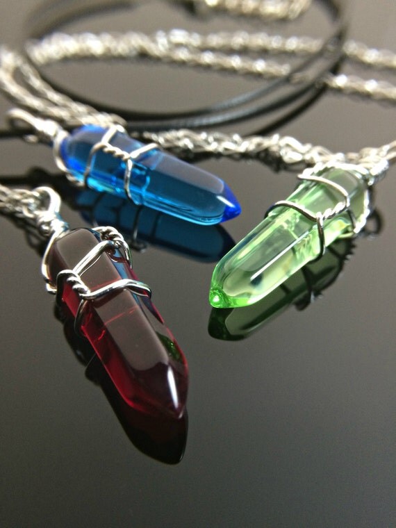 Crystal Necklaces Elemental Jewelry Fire by CelestialMerchant