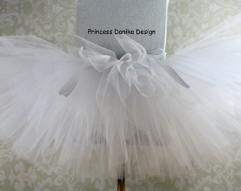 Sports Team Tutu Royal Blue and White Tutu by PrincessDanikaDesign