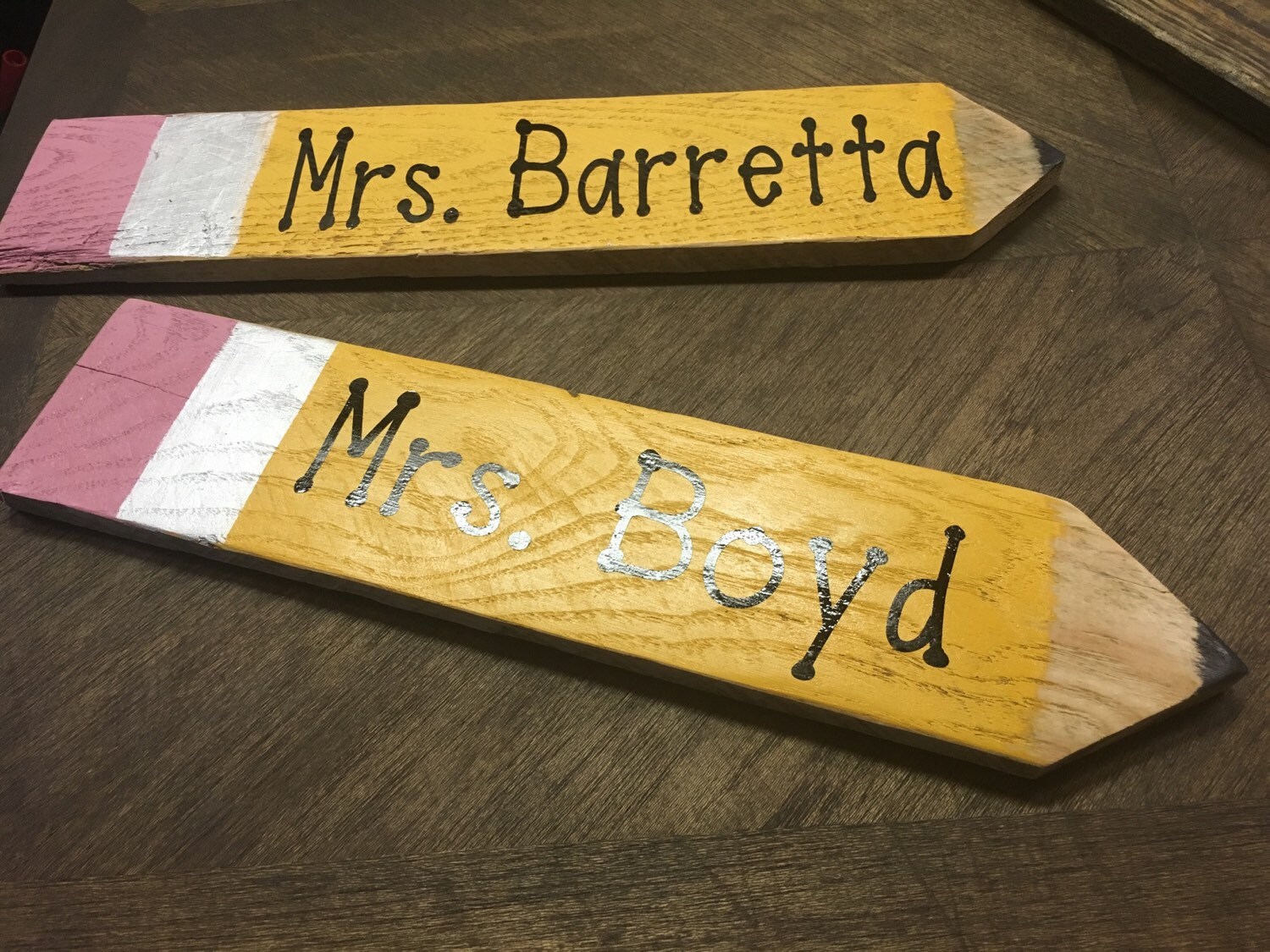 Personalized Teacher Gift Pencil Sign
