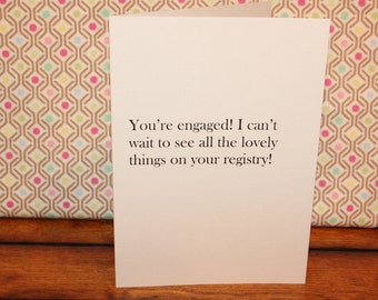 Gift registry card | Etsy