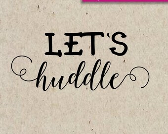 Lets huddle svg | Etsy