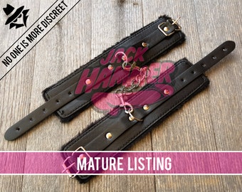 Leather wrist cuff | Etsy