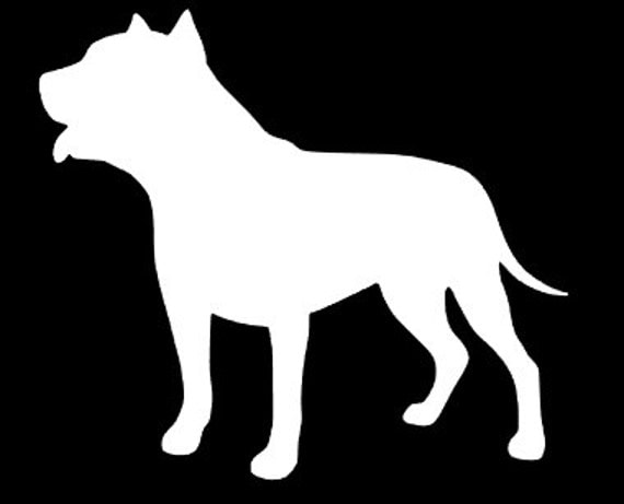 Pitbull Car Decal Pitbull Decal Dog Car Decal Pet Car