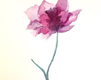 Fuchsia wall art | Etsy