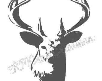 Deer head dxf | Etsy