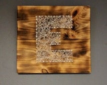 Unique string art letters related items | Etsy