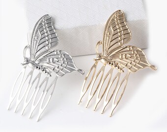 Unique butterfly hair comb related items | Etsy