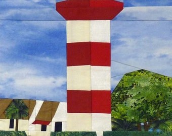 Split Rock B MN Lighthouse quilt pattern by KarenKuskeQuilts
