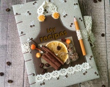 Unique handmade recipe book related items | Etsy