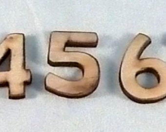 Laser cut numbers | Etsy