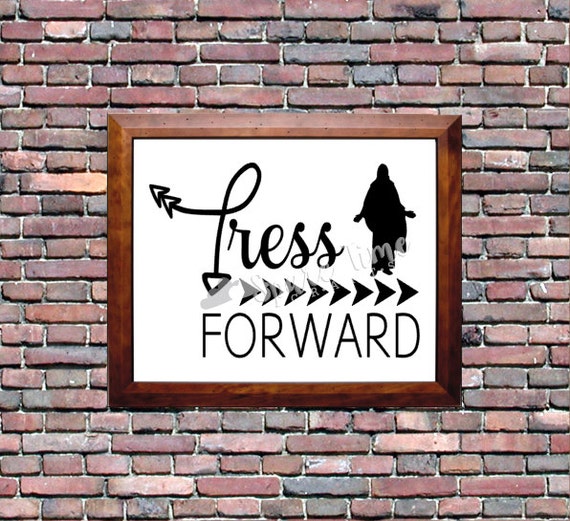 Items Similar To Press Forward Vinyl Decal 2016 Lds Mutual Theme