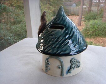 Whimsical toad houses and fairy houses by sspottery on Etsy