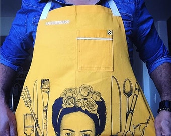 Hand painted apron | Etsy