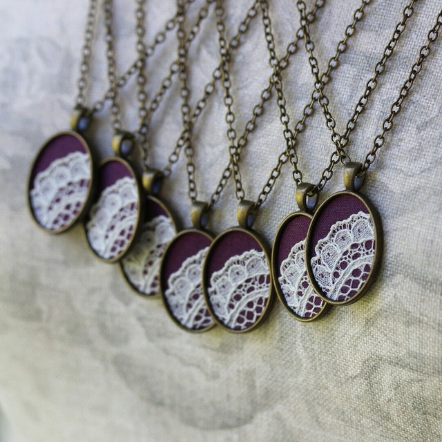 Lace necklaces boho jewelry unique gifts by TheWhirlwind on Etsy