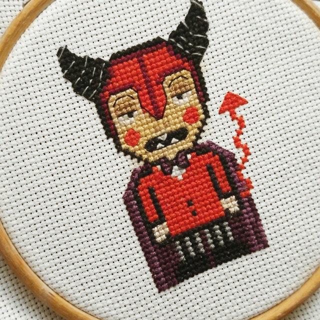 Modern Geek and Horror Cross Stitch Patterns by PyroDogPins