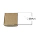 10 pcs. Paper Boxes Cases 75mm x 75mm x 30mm 2.95in x