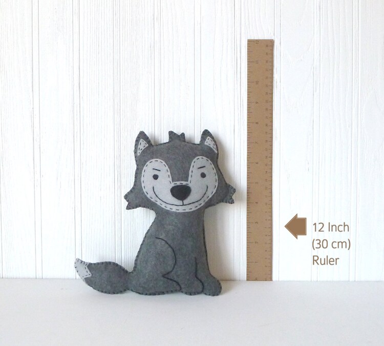 Wolf Sewing Pattern Big Bad Wolf Stuffed by LittleSoftieShoppe