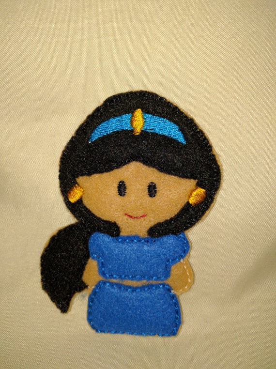 Jasmine Princess Felt Finger Puppet
