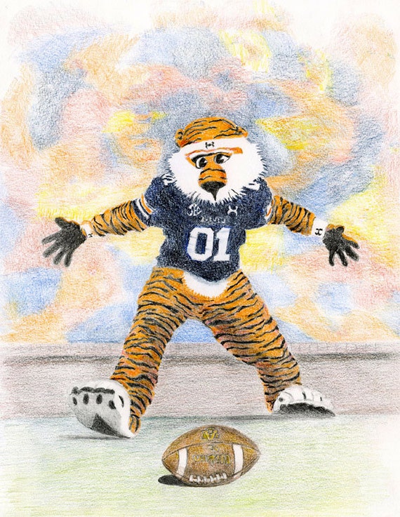 AUBIE AUBURN Mascot Print