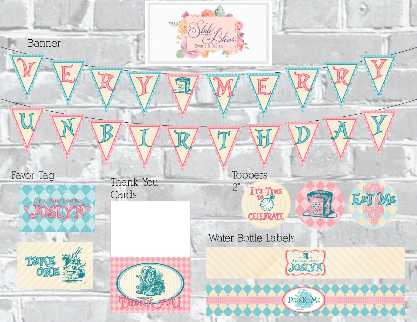 Very Merry Unbirthday Invitation/Printable by StateOfBlissEvents