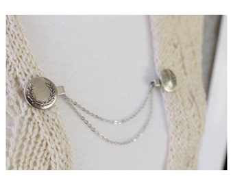 Sweater Guard Cardigan Clip Collar Clip Vintage by alisonmichel