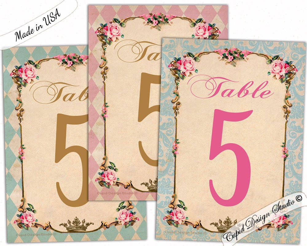 Elegant table numbers/Royal table numbers gold/Unique table