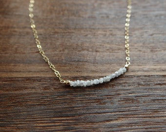 Diamond chip jewelry | Etsy