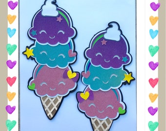 Ice cream cutout | Etsy
