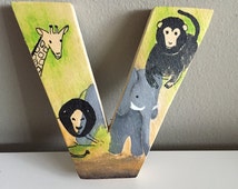 Unique wooden letter v related items | Etsy
