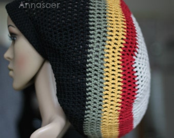Patroon om zelf een Rasta Muts te haken. Origineel door ANNASOER