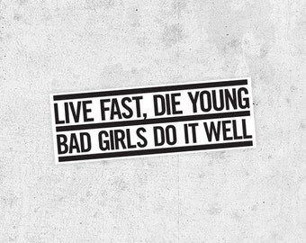 Live fast die young | Etsy